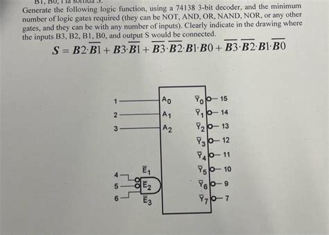 Solved Generate The Following Logic Function Using A 74138