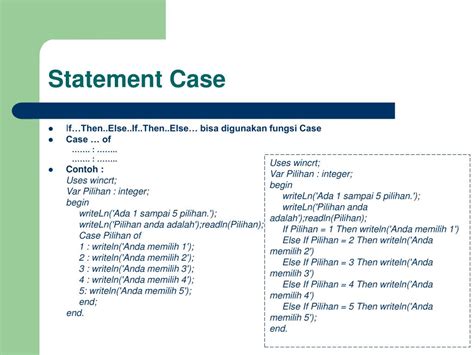 Ppt Pengenalan Pascal Statement Tipe Data Powerpoint Presentation Free Download Id5884930