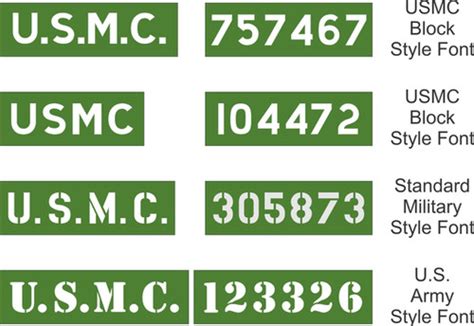 Usmc Registration Numbers Mil Vehicle Stencils