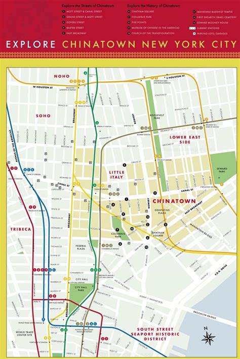 Map Of Chinatown Manhattan New York City Ontheworldmap