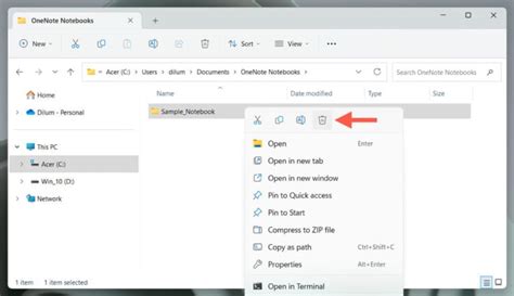 How To Delete A Notebook In Microsoft Onenote