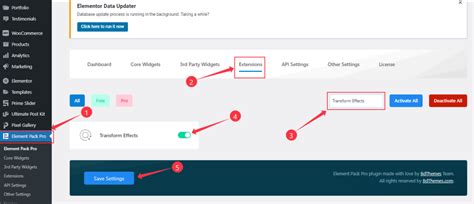 How To Use Widget Transform Effects Extension By Element Pack Pro