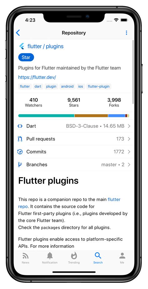 A Git Services Including Github Built With Flutter