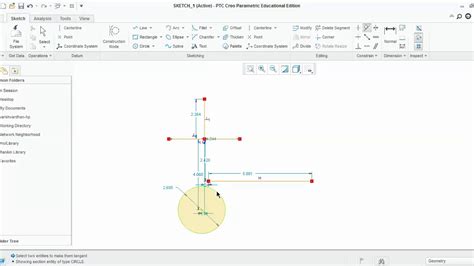 1 Basic Constraints Used In Creo Parametric Youtube