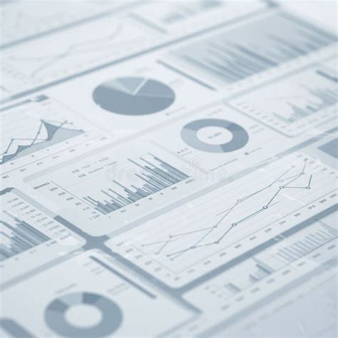 various types of graphs and charts are displayed including bar charts