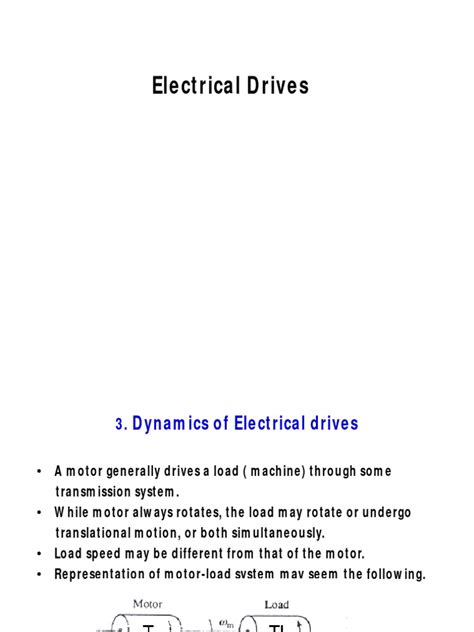 Dyanamics Of Drives 2 Pdf Torque Motion Physics