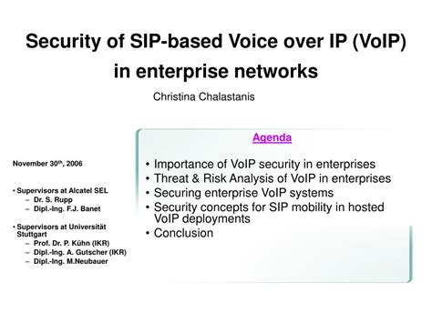 Ppt Security Of Sip Based Voice Over Ip Voip In Enterprise Networks Powerpoint Presentation
