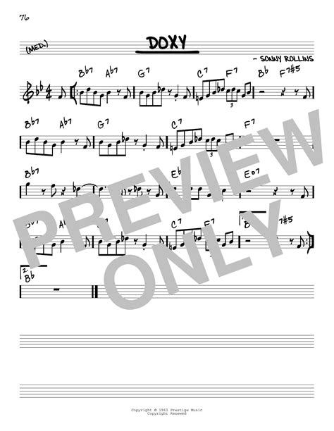 Doxy Sheet Music Direct
