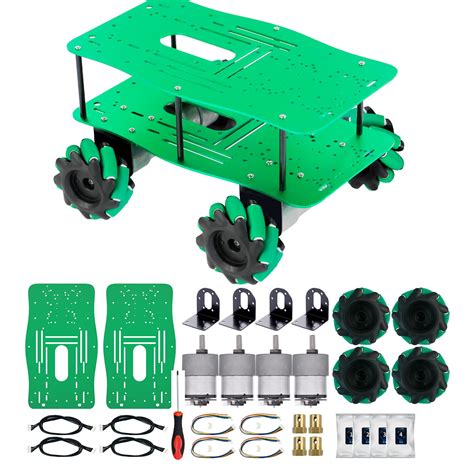 Mua Yahboom Robot Car Chassis 65mm Mecanum Wheel Aluminum Alloy Chassis 520 Dc Motor For