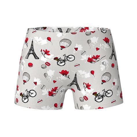 Teen Girls Underwear Eiffel Tower Balloons Cotton Soft Boxer Briefs