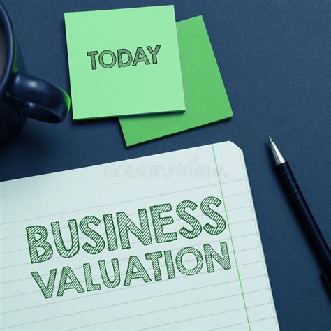 Writing Displaying Text Business Valuation Business Idea Determining