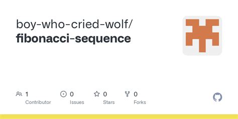 Github Boy Who Cried Wolffibonacci Sequence