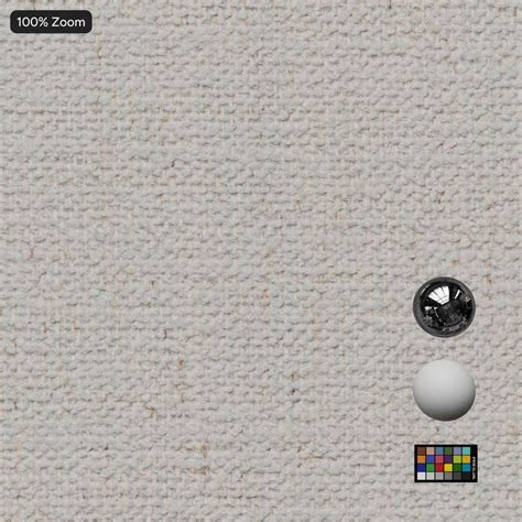 Plain Weave Linen Upholstery Fabric Texture Off White Poliigon