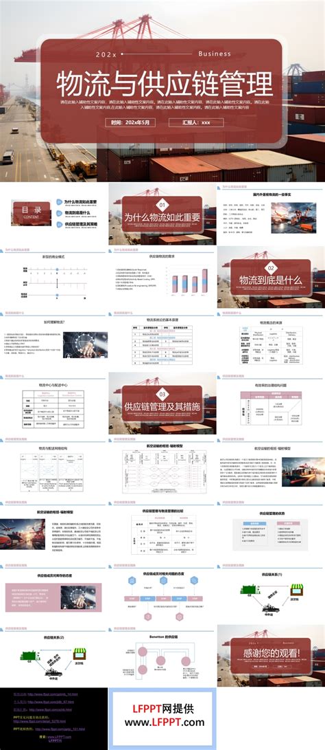 物流与供应链管理ppt课件下载 Lfppt