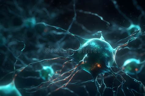 Blue Background With Neural Connections Generative Ai Stock Illustration Illustration Of