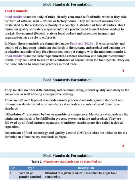 Food Standard Formulation Pdf Milk Fruit Preserves