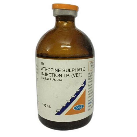 Atropine Sulphate Injection Packaging Type Vial Packaging Size 100 Ml At ₹ 51 Vial In Patan