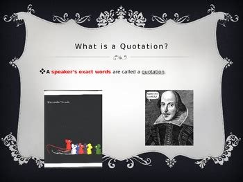 Quotations And Quotation Marks PowerPoint By Laura Cisco TPT