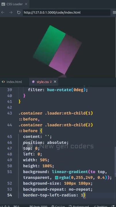 Css Animated Loader With Newgencoders Coding Codingmastery