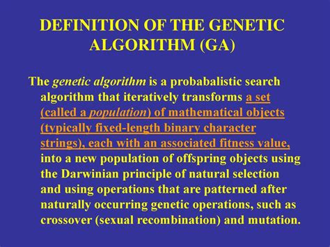 genetic algorithms and genetic programming ppt download