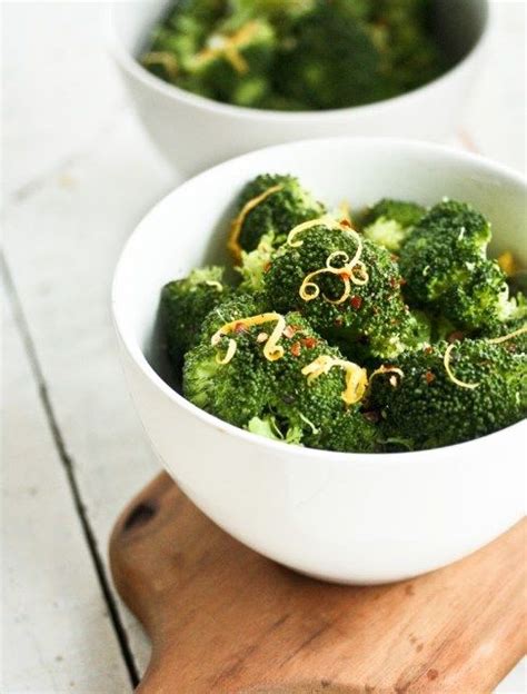 Steamed Broccoli With Garlic And Lemon Zest Recipe Broccoli Recipes