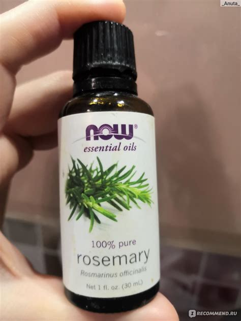 Эфирное масло Now Foods essential oils rosemary - «для свежести волос и ...