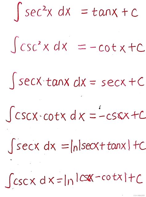 三角函数积分(二) Csdn博客 三角函数积分(二) Csdn博客
