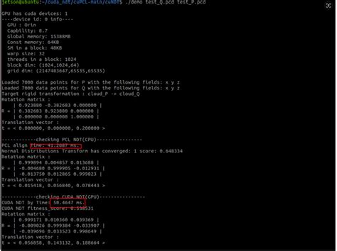 TEST Cuda Pclthe Result Semms Error Jetson Orin NX NVIDIA Developer Forums