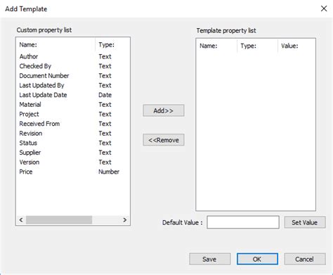 Custom Part Properties
