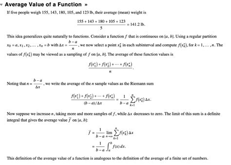 Solved Read The Discussion About The Average Value Of A Chegg