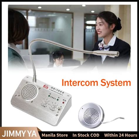 W Dual Way Window Counter Intercom Zero Touch Intercom System For Business Store Bank Ticket