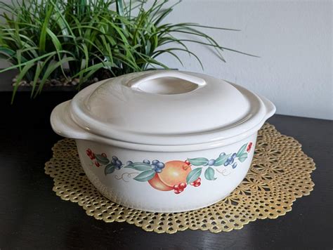 Corelle Coordinates Abundance Stoneware 25qt Covered Casserole Dish Etsy