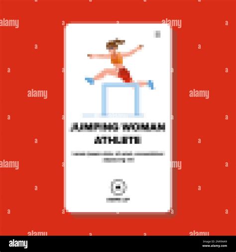Jumping Woman Athlete Vector Stock Vector Image And Art Alamy
