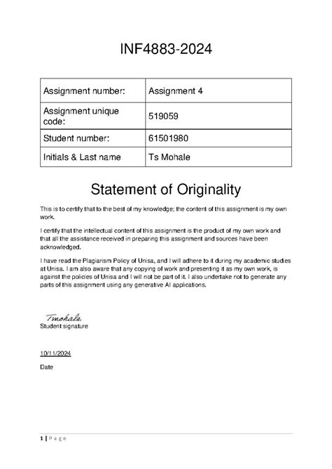 61501980 Inf4883 Assignment 4 Inf4883 2024 Assignment Number