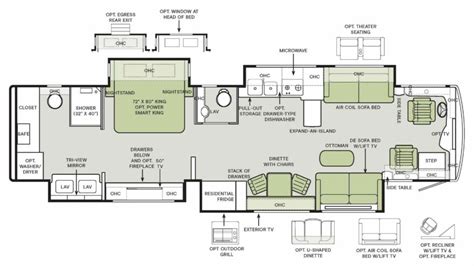 Tour Bus Floor Plan Tiffin Allegro Bus Receives Advanced Safety