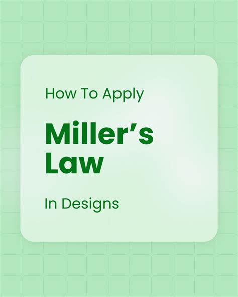 Designerrs Ui Ux Design Academy On Linkedin Uidesign Millerslaw Designprinciples Uxui