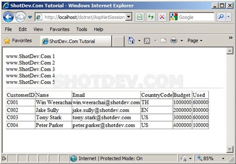 ASP NET Vb Net Session Object Value ShotDev