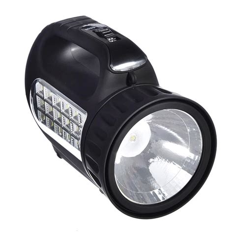 Фонарь прожектор аккумуляторный Чингисхан 18 Smd 1 Вт Led шнур 220В резинопластик 18x11 см