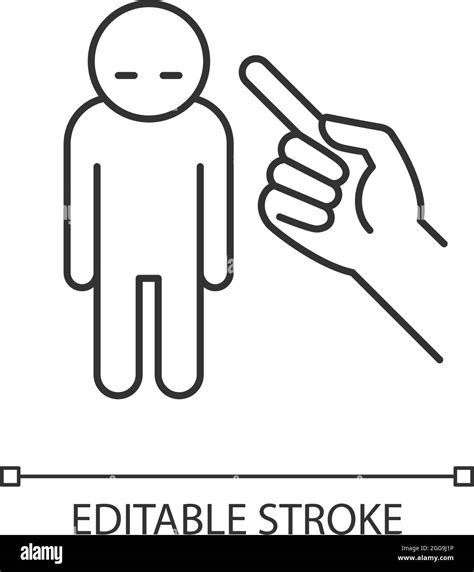 Punishment Gesture Linear Icon Stock Vector Image And Art Alamy