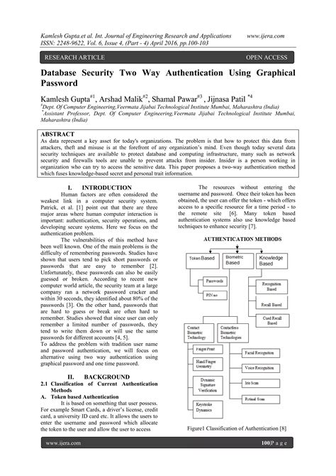Database Security Two Way Authentication Using Graphical Password Pdf