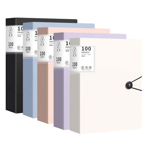 대용량 버클 A4 파일 폴더 100 매 페이지 A4 문서 가방 사무실 보관용 문구 삽입물 포함 Aliexpress