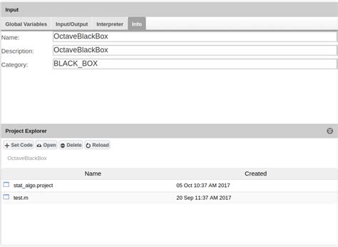 Statistical Algorithms Importer Octave Project Gcube Wiki