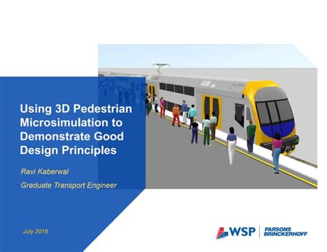 Using 3d Pedestrian Microsimulation To Demonstrate Good Design Ppt