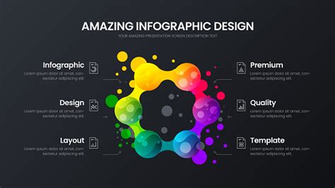 프리미엄 품질 6 옵션 마케팅 분석 프레 젠 테이 션 벡터 일러스트 레이 션 템플릿 6에 대한 스톡 벡터 아트 및 기타 이미지 6 경외감 공부 Istock