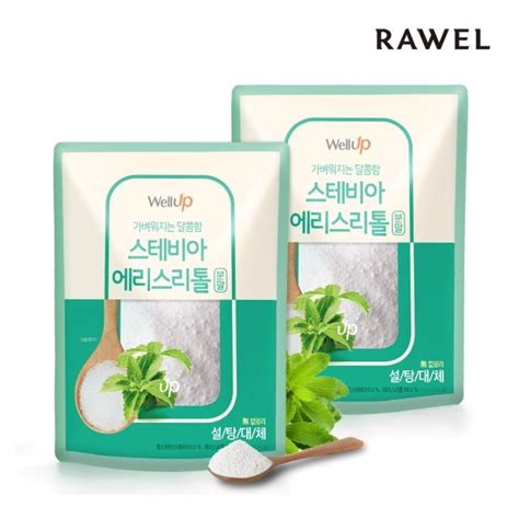 로엘 웰업 설탕대신 스테비아 에리스리톨 1kg 2팩