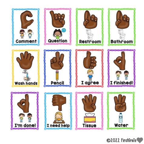 Hands Signals Posters For The Classroom Made By Teachers