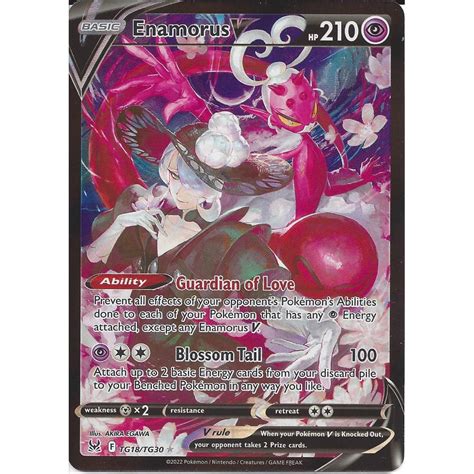 Pokemon Trading Card Game Tg18tg30 Enamorus V Rare Ultra Card Swsh