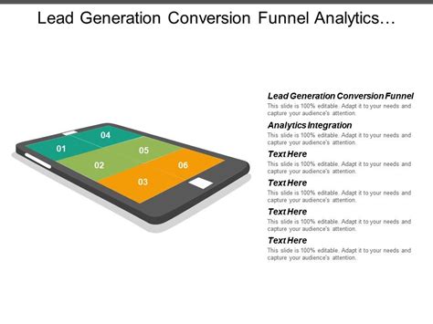 Lead Generation Conversion Funnel Analytics Integration Solution Services Cpb Powerpoint Slide