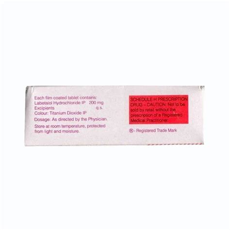 Labebet Labetalol Tablet At ₹ 25065stripe Labetalol Tablets In