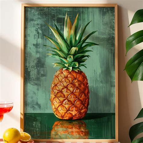Pineapple Art Print Etsy